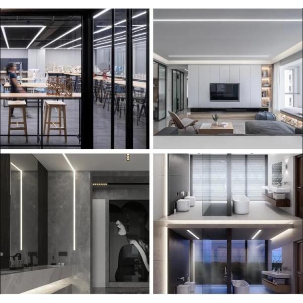 Quality LED Plasterboard Profile Aluminum Alloy 6063 T5 Extrusion Housing For Ceiling for sale