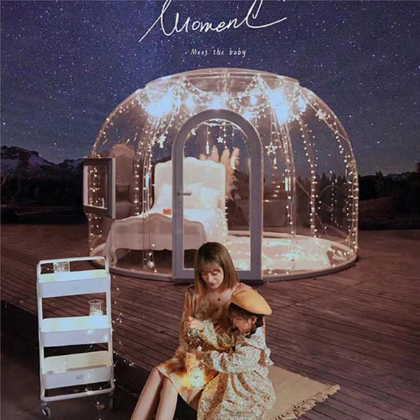 Quality Sound Insulation Transparent Tent 360 6m Geodesic Dome Waterproof Transient for sale