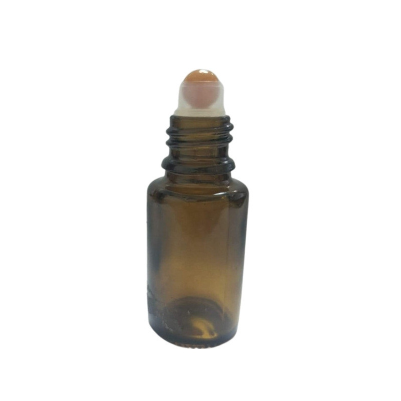 Quality Sanding Surface 10ml Amber Roller Bottles With Logo Printing Frosted Matte for sale