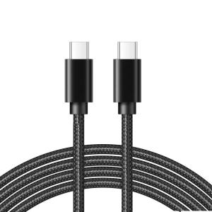 Quality 5A 100W USB C 3.1 Gen 2 Cable 2M USB C To USB C Fast Charging Cable for sale