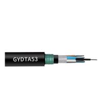 Quality GYDTA53 48 Strand Fiber Optic Cable , Direct Burial G652d Fiber Cable for sale