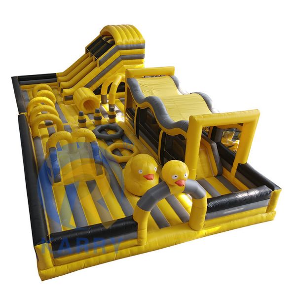 Quality Unisex Kids Outdoor Inflatable Castle Slide Combo and Obstacle Course Entertainm for sale