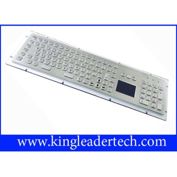 Quality IP65 Rugged Kiosk Metal Industrial Keyboard With Touchpad Function Keys And for sale