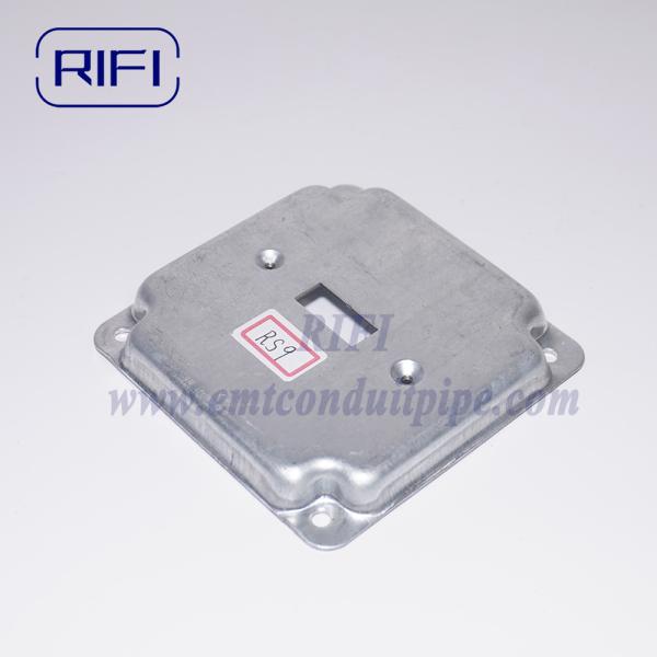 Quality RS9 Raised Steel Cover Galvanized Electrical Conduit Box Cover For EMT Junction for sale