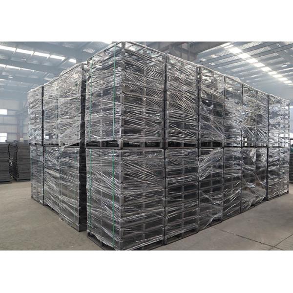 Quality Secure Locking System Collapsible Pallet Cage / Pallet Cages Galvanized Finish for sale