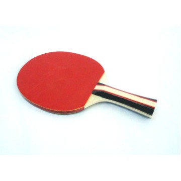 Quality V-SIX Table Tennis Rackets Orange Sponge With Coloured Handle / Reverse Rubber for sale