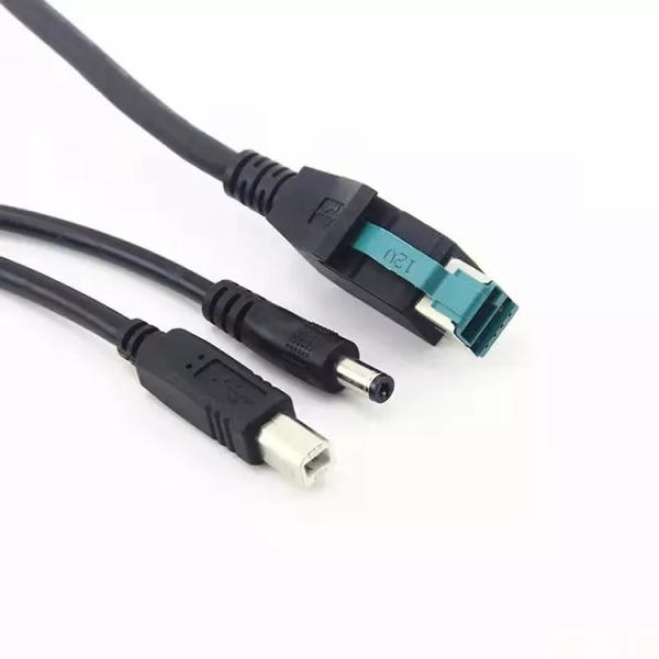 Quality DC 5.5x2.1 POS Machine Cable , Straight USB To 12V DC Power Cable for sale