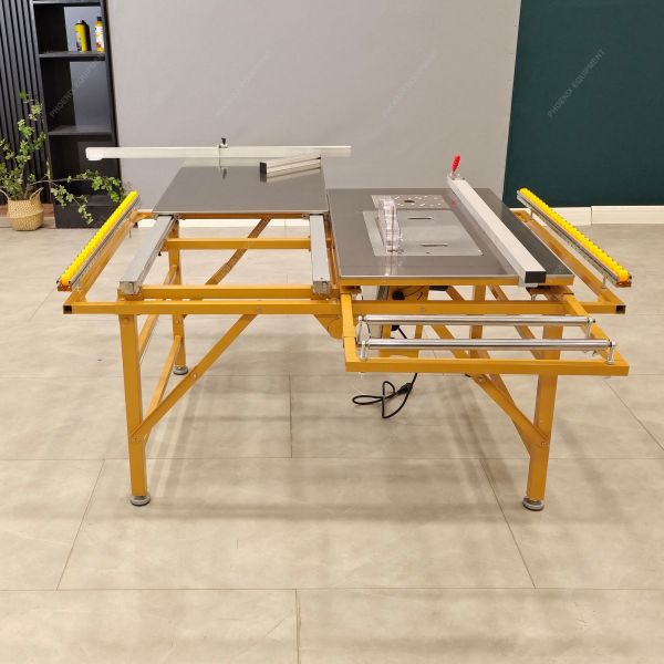 Quality High Precision Sliding Table Saw Plywood Cutting Machine with PDMJ16 Mini Panel Saw Motor for sale