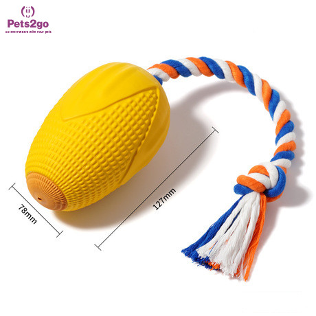 Quality Vocalize Tellow Plastic 127X78mm Dog Chew Toys for sale