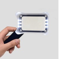 Quality White Black 2.5X K9 Lens Screen Magnifier LED Illuminated Handheld Transparent for sale