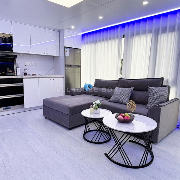 Quality 11.5m Length Aluminum Construction Double Deck Houseboat with Removable Upper for sale