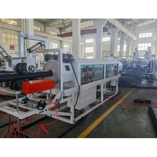 Quality PE / PP / PVC Double Wall Corrugated Pipe Extrusion Line With Vacuum Forming for sale
