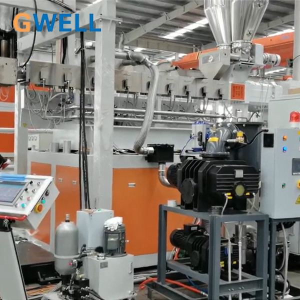 Quality PC sheet Extrusion Line Plastic Sheet Extruder Machine 750kg/H for sale