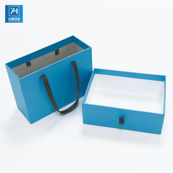 Quality Hot Stamping 4C Offset Printing Cardboard Drawer Boxes With Handle for sale