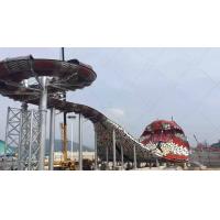 Quality 3-Person Capacity Fiberglass Big Water Slide 15m Height 1 Year Warranty for sale