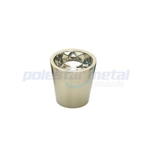 Quality Delicate Mushroom Drawer Knob 1 1/4 Inch Polished Chrome For Wardrobe for sale