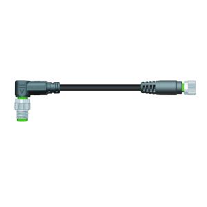 Quality IP67 M8 Connector Harness Double End Precast Wire Harness PNP Belt LED Lamp Male for sale