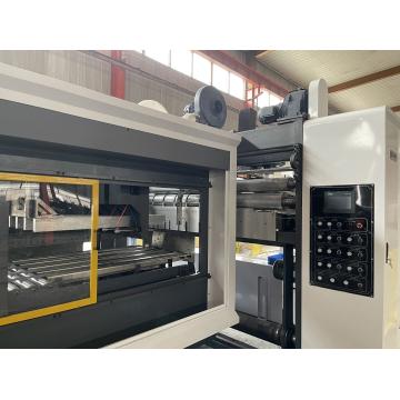 Quality 1200mm Automatic Flexo Printing Slotting Die Cutting Folding Gluing Strapping for sale