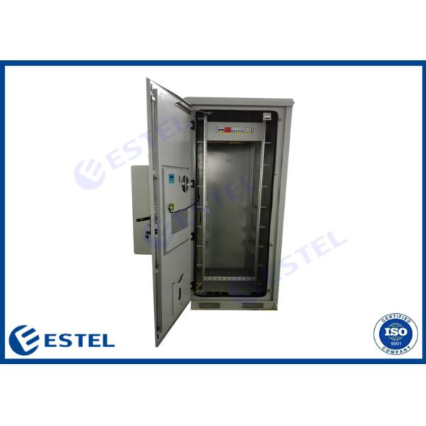 Quality Double Skin 40U 19Inch Weatherproof Telecom Enclosure for sale