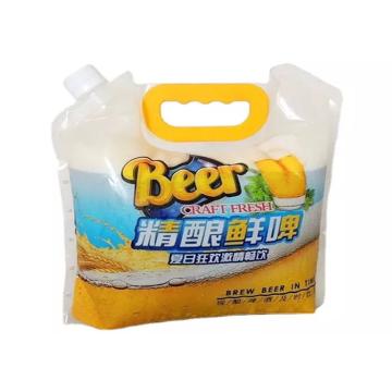 Quality Reusable 3 / 5 Liter Bag In The Box Wine Packaging Pouches With Valve / Cap for sale