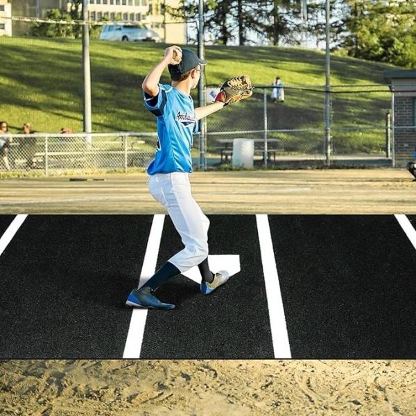 Quality Custom Portable Double PP NET PU Backing Baseball Hitting Mat for Home Plate for sale