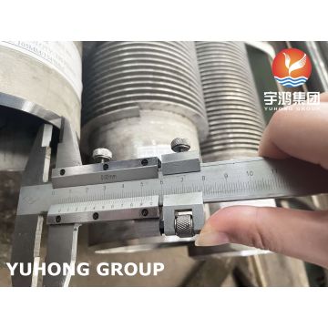 Quality HIGH FREQUENCY WELDED TP347H HFW SOLID FIN TUBE HEAT EXCHANGER PART for sale