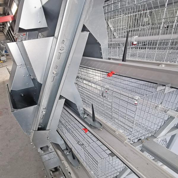 Quality Poultry Chick Rearing Cage , Battery 4 / 3 Tier Chicken Cage for sale