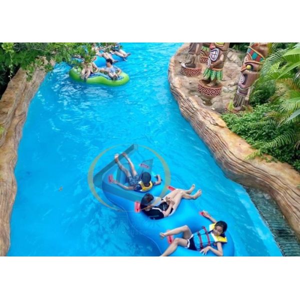 Quality Outdoor Aqua Park Lazy River High Durability With 30kw Push Pump for sale