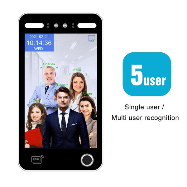 Quality Biometric Fingerprint AI Facial Recognition Access Control System For Attendance for sale