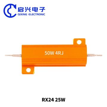 Quality RX24 Gold Aluminum Housed Wirewound Power Resistor power resistor dynamic for sale