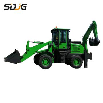 Quality Mini 4x4 Towable Backhoe Loader Machine 0.8 Cubic Meter Bucker Capacity for sale