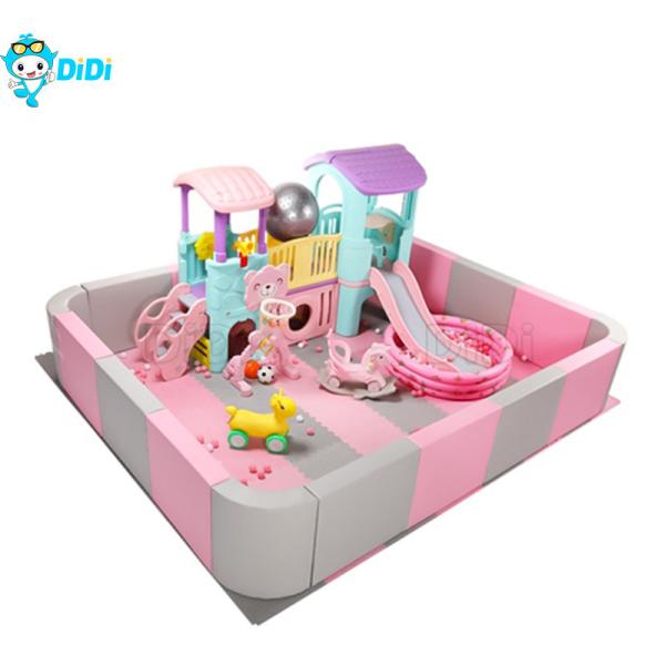 Quality Custom Themed Childrens Indoor Play Equipment Pink Color Kids Soft Play Ground for sale