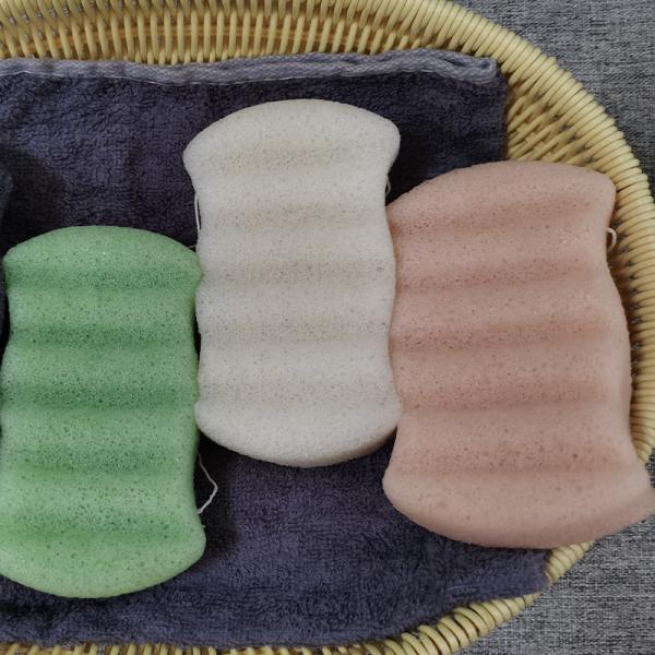 Quality Gentle BSCI Konjac Body Sponge Eco Friendly Exfoliating Massage Sponge for sale