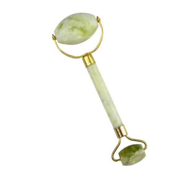 Quality Facial Massager Face Massage Double Head Natural Face Beauty Guasha Massage Tool Jade Roller Thin Massager Relaxation Tool for sale