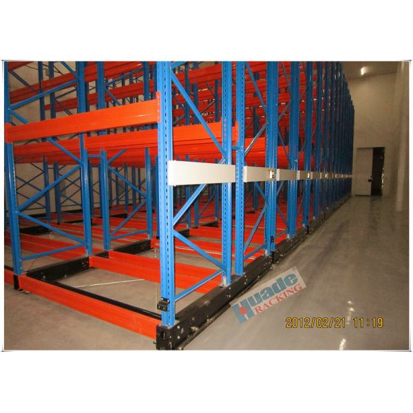 Quality Rail Guided Mobile Storage Racks Warehouse Racking Shelves For Optimizing Space for sale