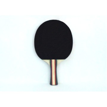 Quality V-SIX Table Tennis Rackets Orange Sponge With Coloured Handle / Reverse Rubber for sale