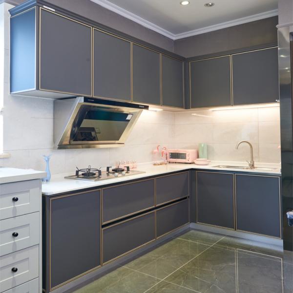 Quality New Arrival Modern Style Kitchen Cabinet With Best Price PVC Kitchen Cabinets for sale