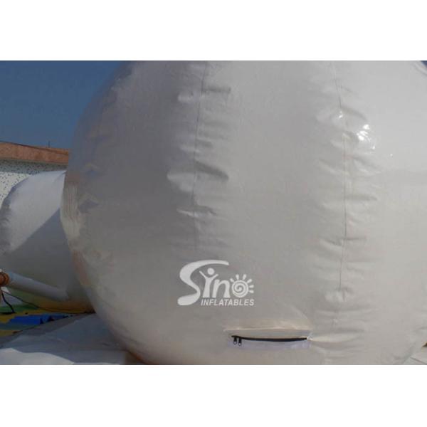 Quality Outdoor hemisphere transparent inflatable camping bubble tent with 2 capsule for sale