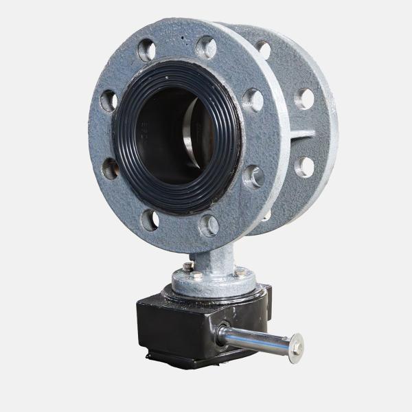 Quality WCB Cast Steel Flange Manual Turbine Butterfly Valve D341X--10/16C for Water Media for sale