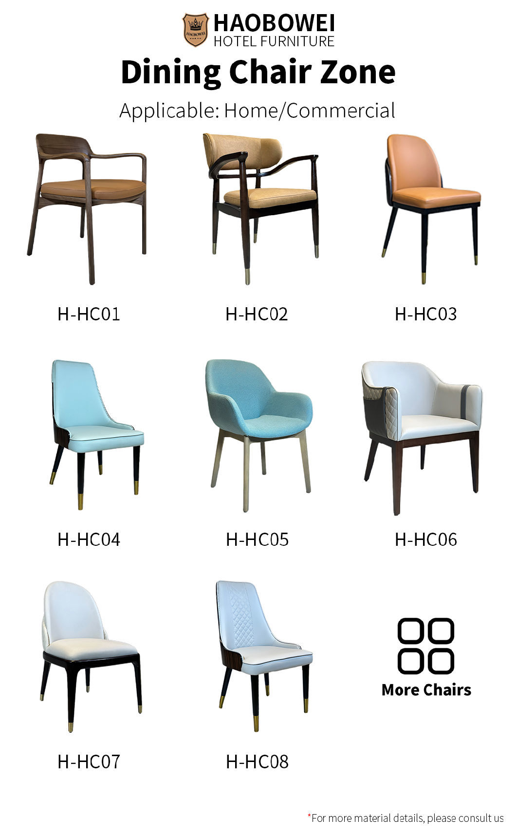 Hotel Furniture Wholesale Home Dining Room Luxury Solid Wood Chair with Armrest