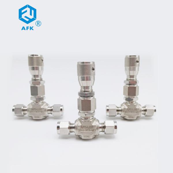 Quality Straight Union Ss Needle Valve 6000psi 1/8in-1/2in for sale
