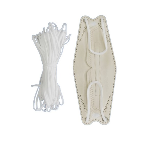 Quality Face Mask Flat Earloop Elastic Cord 5MM Polyester for sale