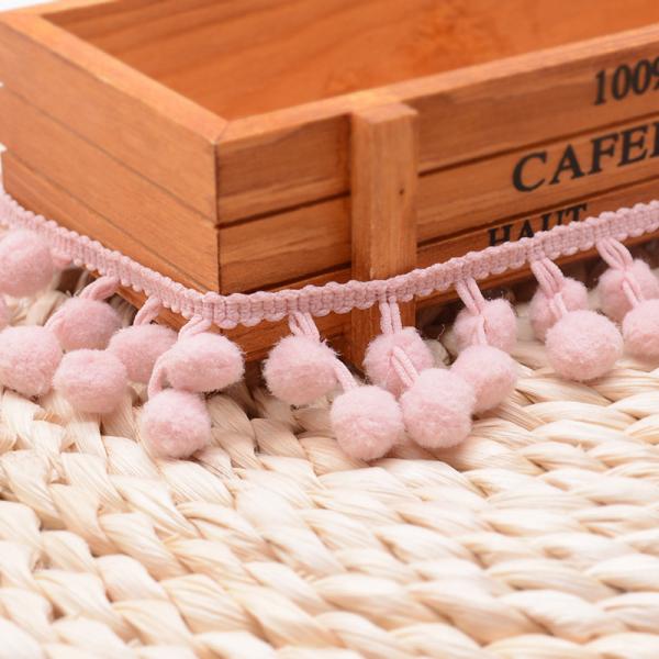 Quality Hometextile 30mm Polyester Pom Pom Ball Fringe for sale