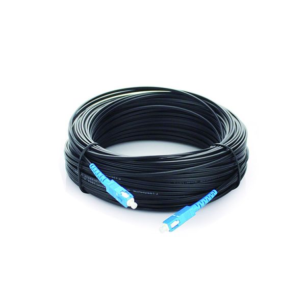 Quality ROHS 1 2 4 Core G657A1 FTTH Drop Cable Patch Cord With Connector for sale