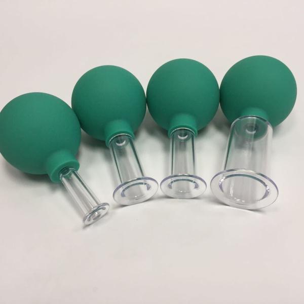 Quality 4pcs Glass Face Massage Chinese Medical Cupping Set for sale