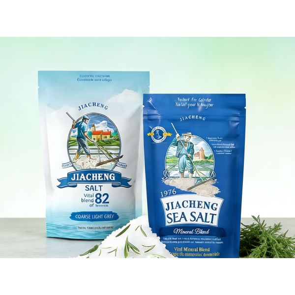 Quality MOQ 100 Digital Printing Free Design by AI Personalized Custom Packing Food Grade Stand up Pouch Bags for pink Salt for sale