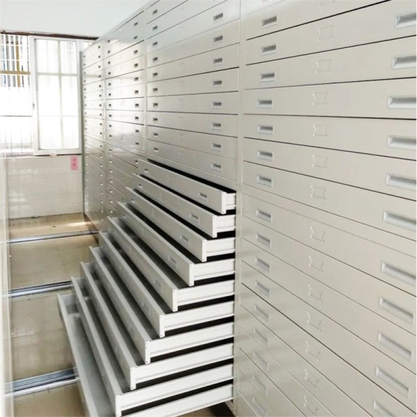 Quality Manual Mobile Shelving Hand Cranked Movable Compact Shelves Archives Compactor for sale