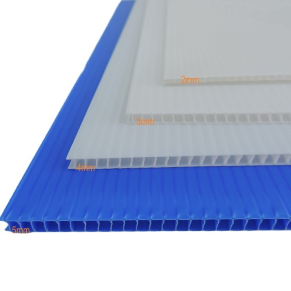 Quality SGS Corrugated Plastic Sheets 4x8 , Corrugated Fluted Plastic Sheet for sale