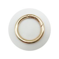 Quality Metal Zinc Alloy Spring Buckle Open Ring Key Chain for DIY Jewelry Hanging for sale