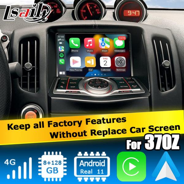 Quality Nissan 370z Z34 Carplay Android auto carplay interface Box 8+128 Android 13 OEM upgrade for sale